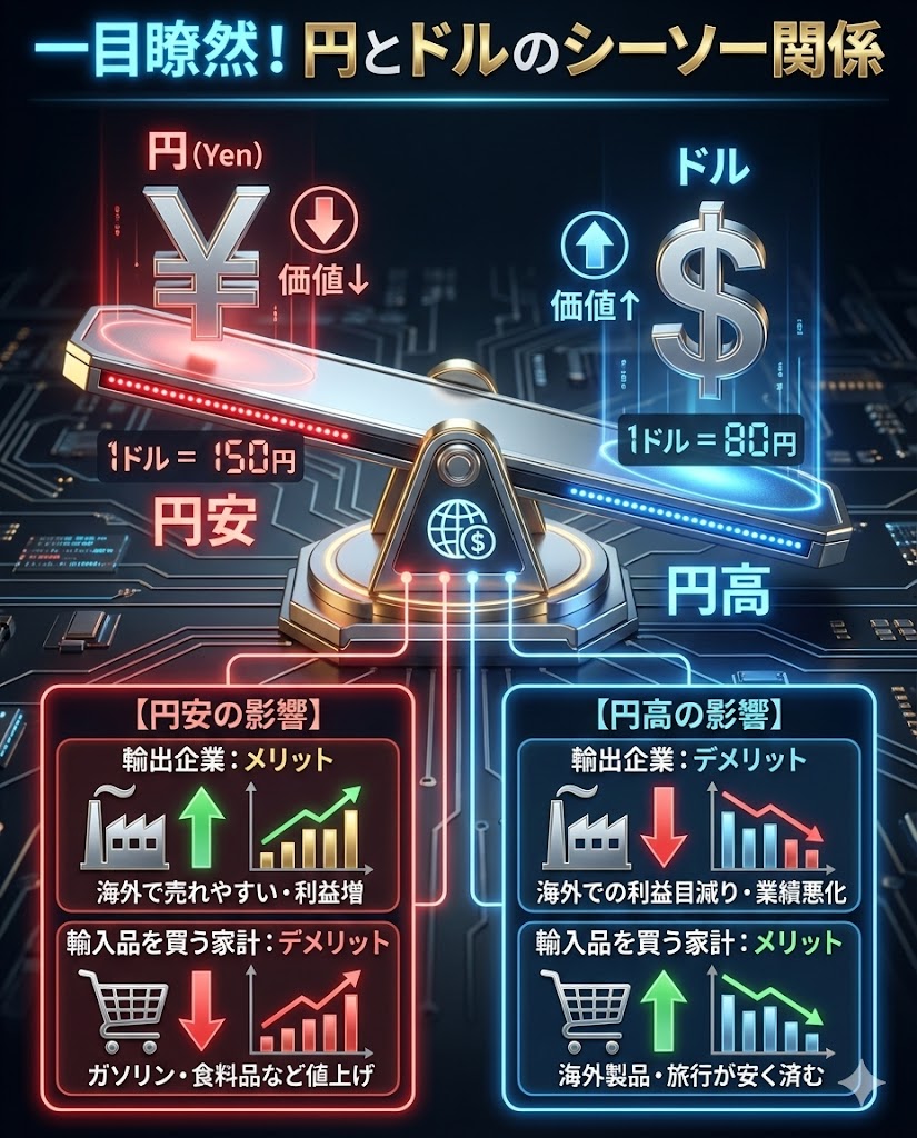 円安、円高が図解で簡単にわかる！ | いろいろブログ
